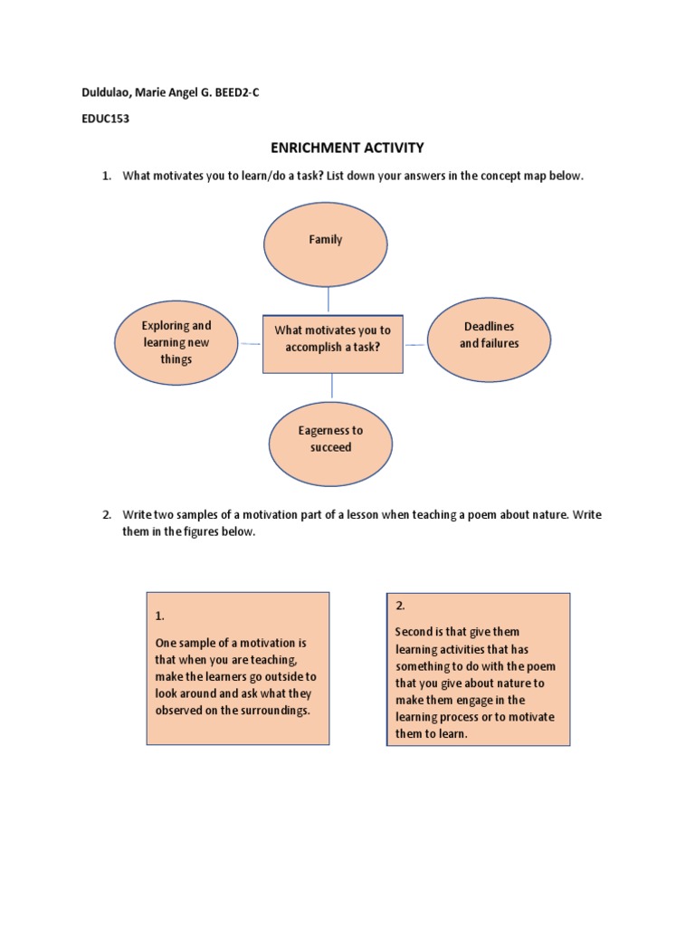Activity No. 4 - Enrichment Activities | PDF | Learning | Teaching Method