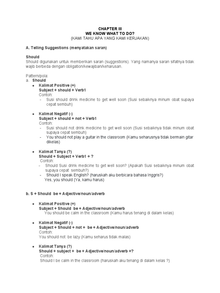 Suggestions Using "Should" | PDF | Language Mechanics | Linguistic Typology