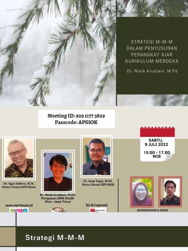 NGOPI 54 STRATEGI M-M-M Dalam Menyusun Perangkat Ajar KURMER NINIK ...