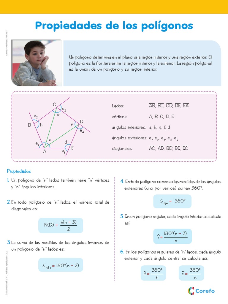 Propiedades de Los Poligonos | PDF | Polígono | Geometría