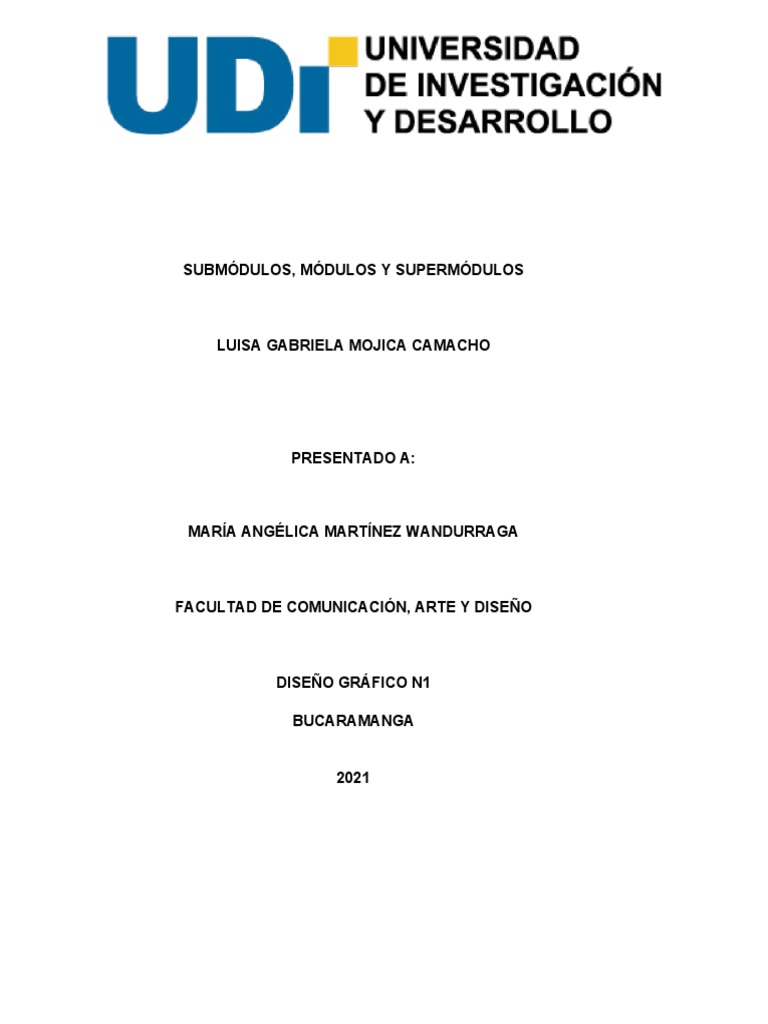 Ejemplos de Módulos y Supermódulos | PDF