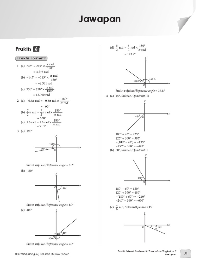 T5 P6 Penyelesaian Lengkap | PDF | Elementary Geometry | Trigonometry