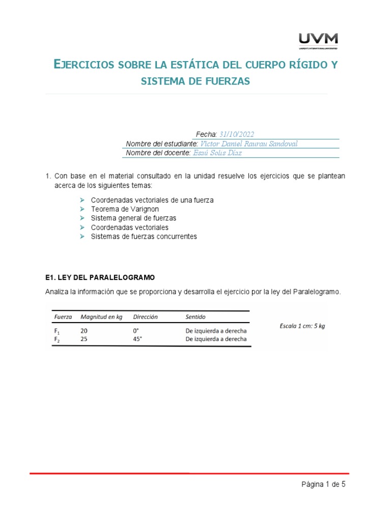 A6 Ejercicios | PDF | Ingeniería mecánica | Matemáticas
