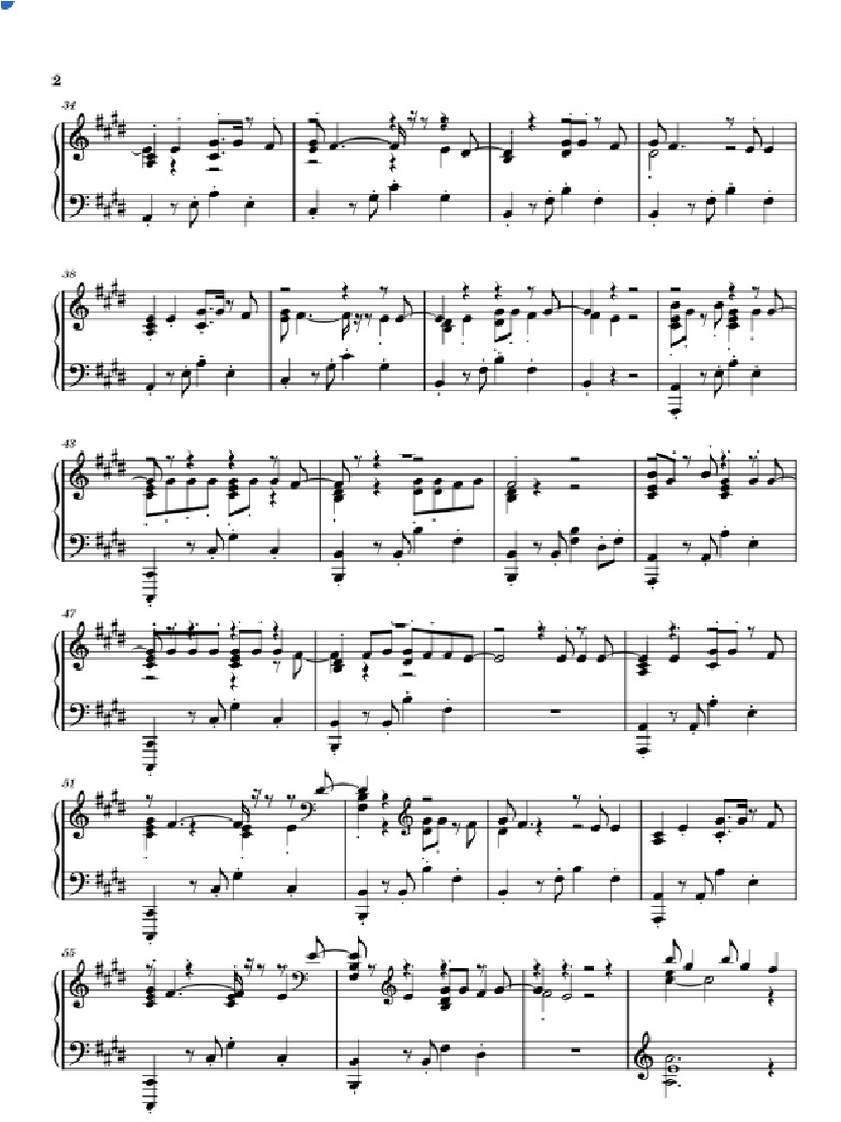 Kina-Get You To The Moon Piano Sheet | PDF