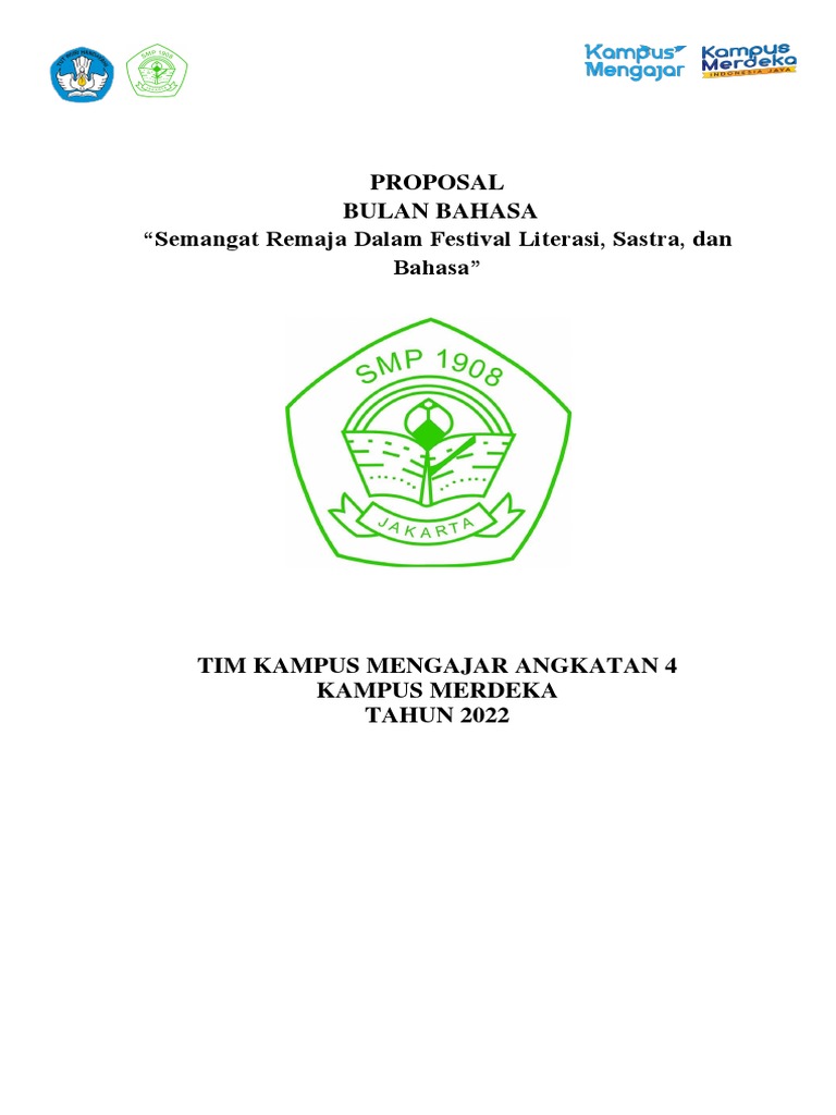 Proposal Bulan Bahasa | PDF