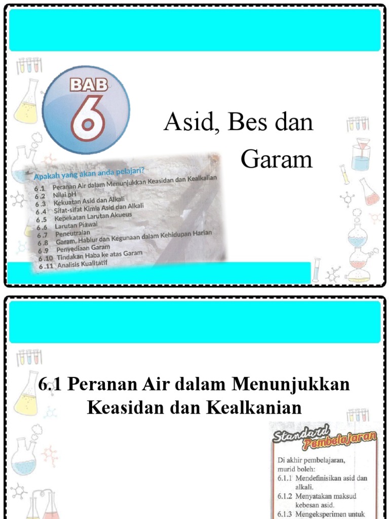 Bab 6 Asid Bes Garam KSSM | PDF