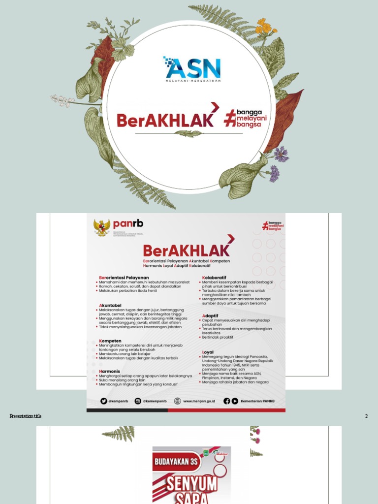 ASN Berakhlak | PDF