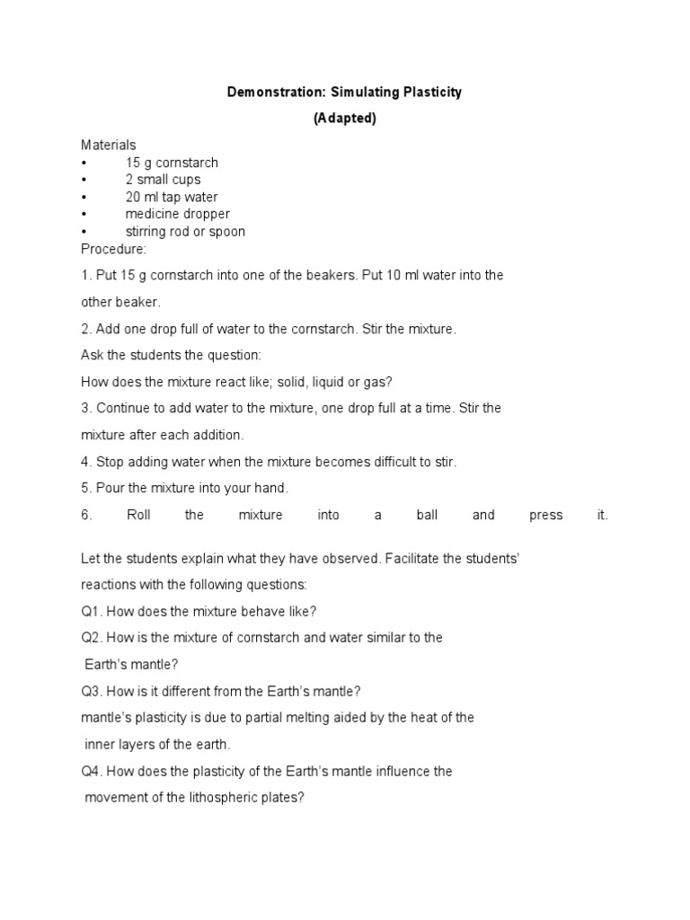 Activity Sheets Plasticity Jigsaw Puzzle and Fossil Evidence | PDF ...