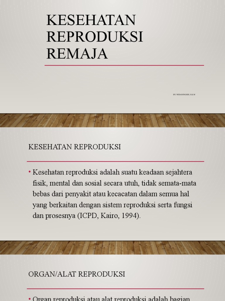 Kesehatan Reproduksi Remaja: Panduan Lengkap | PDF
