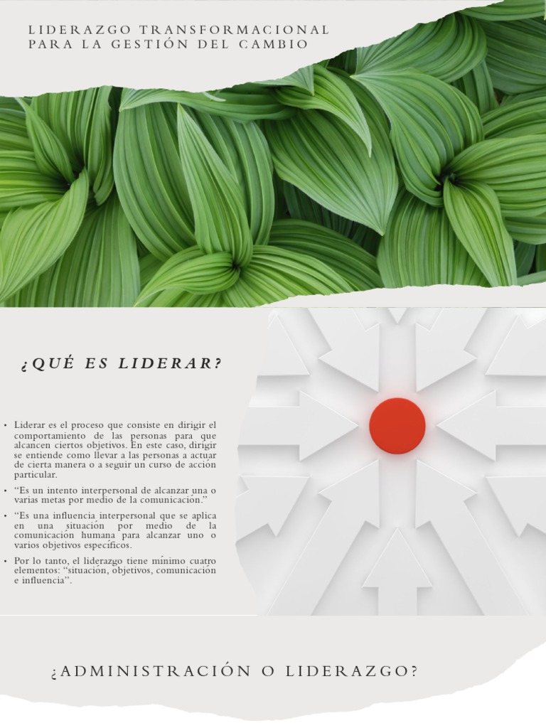 Sesión 4 Liderazgo Transformacional | PDF | Liderazgo | Motivación