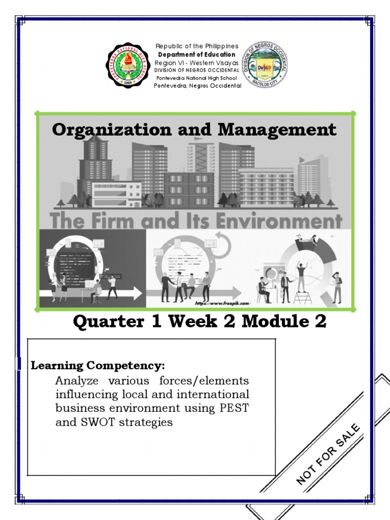Abm-11 Organization-And-management q1 w2 Mod2 | PDF | Swot Analysis ...