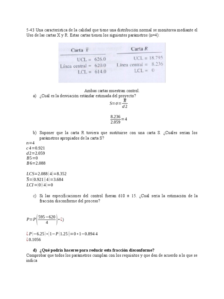Ejercicio 43,44,45 | PDF | Desviación Estándar | Estadísticas