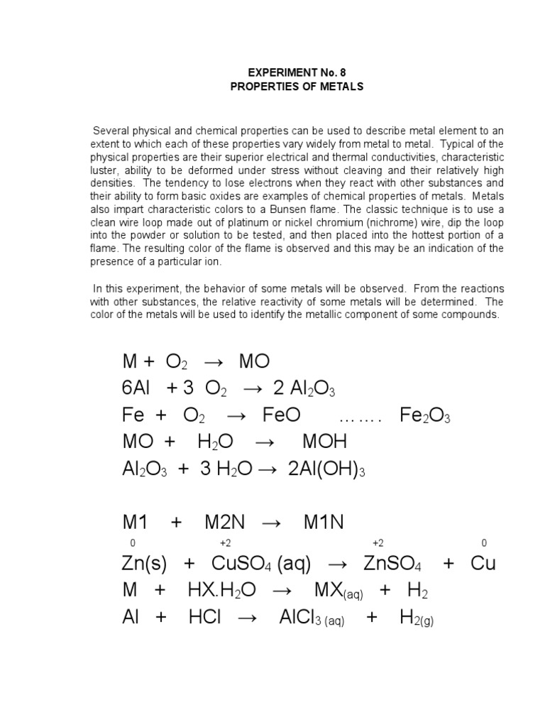 Valdeviezo Micah Exp8 | PDF | Metals | Ductility