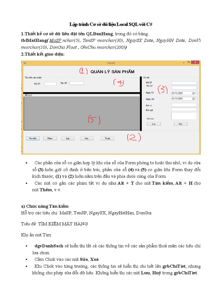 HD TH So 4 Lập trình Cơ sở dữ liệu SQL Update | PDF