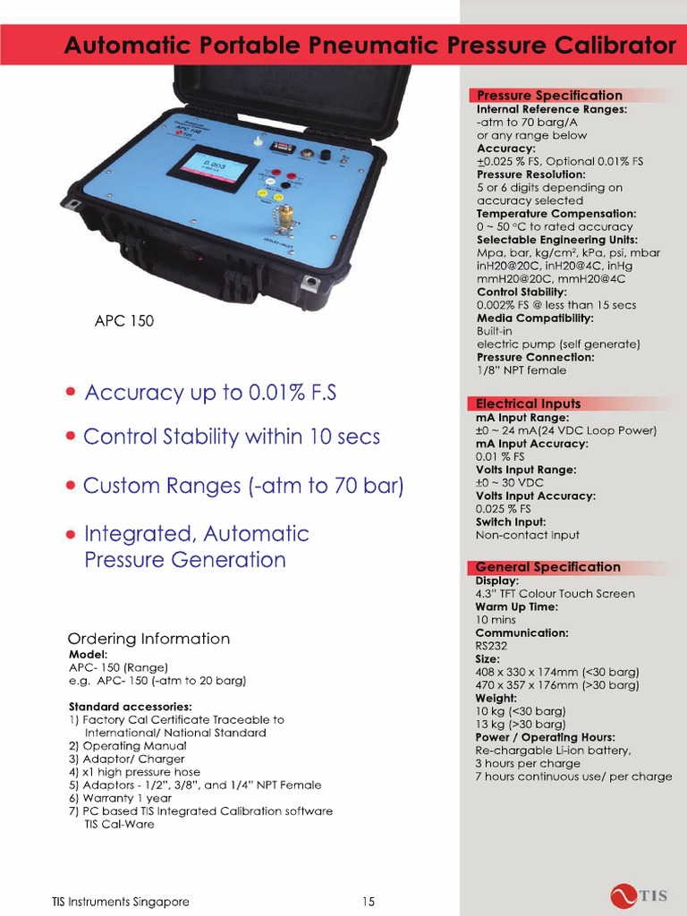 Apc 150 | Download Free PDF | Units Of Measurement | Pressure