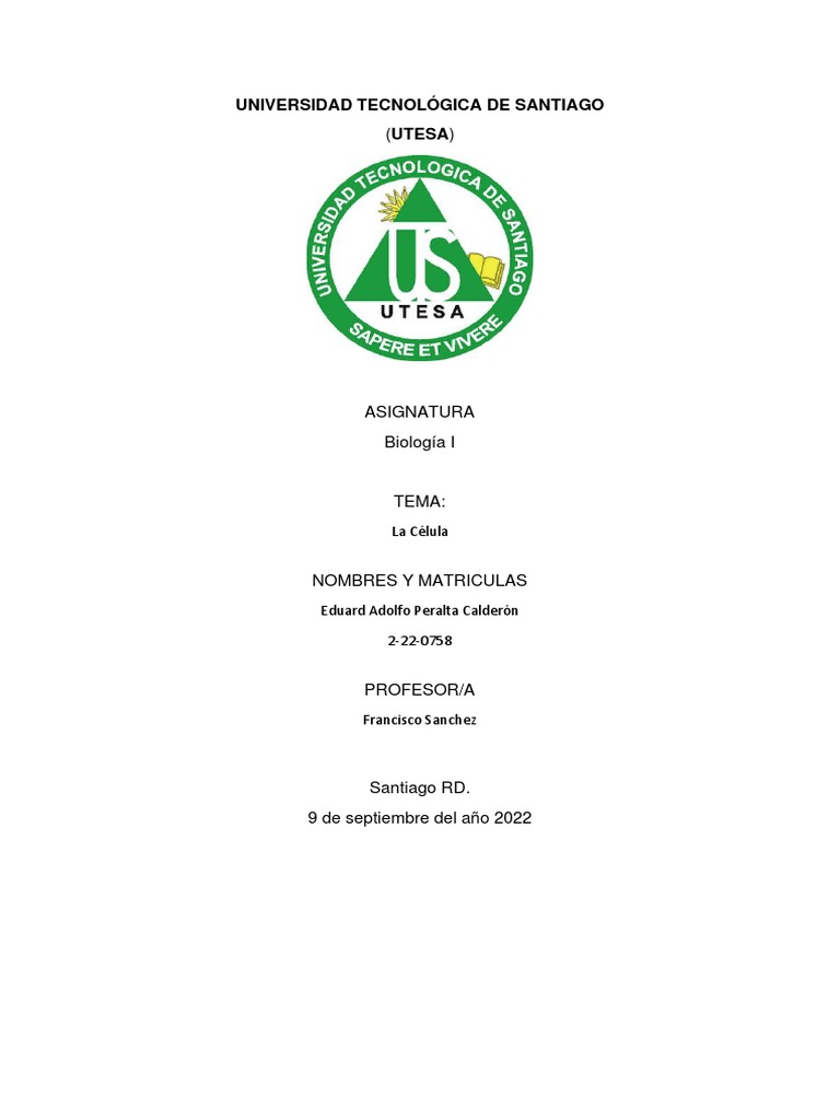 Documento 1 Biolog | PDF | Biología Celular) | Nucleo celular