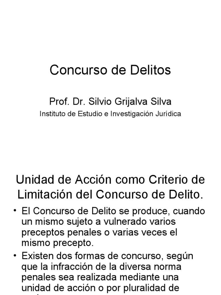 Concurso de Delitos | PDF | Derecho penal | Robo