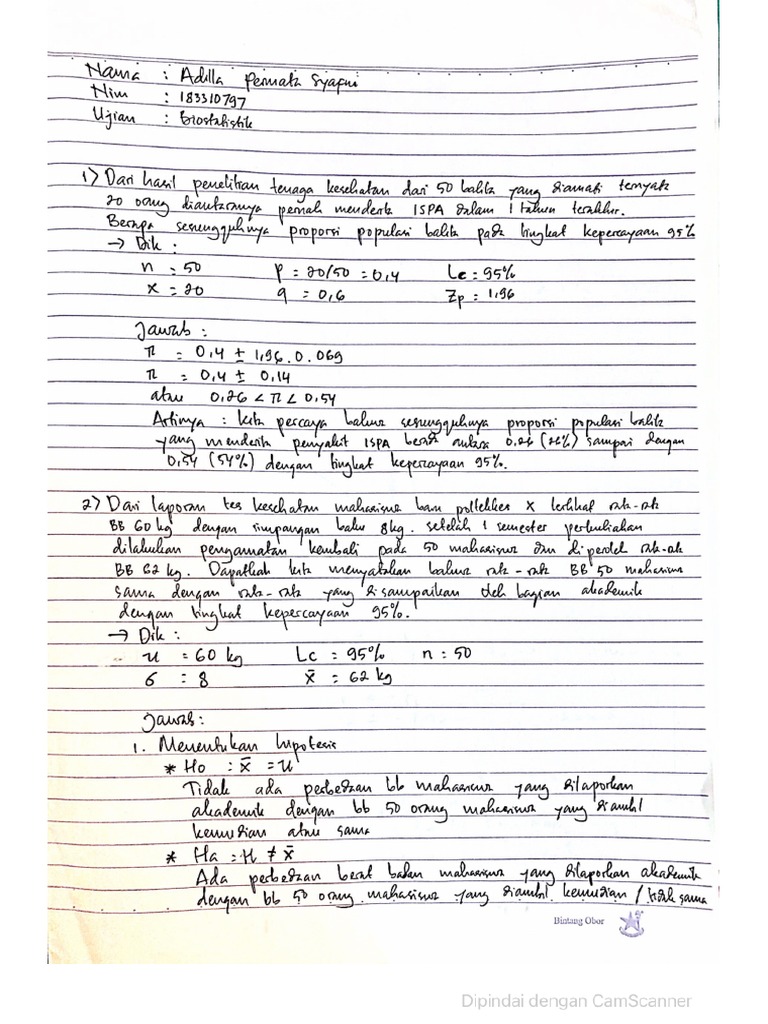 ADILLA PERMATA SYAFNI (183310797) Uas Bio | PDF