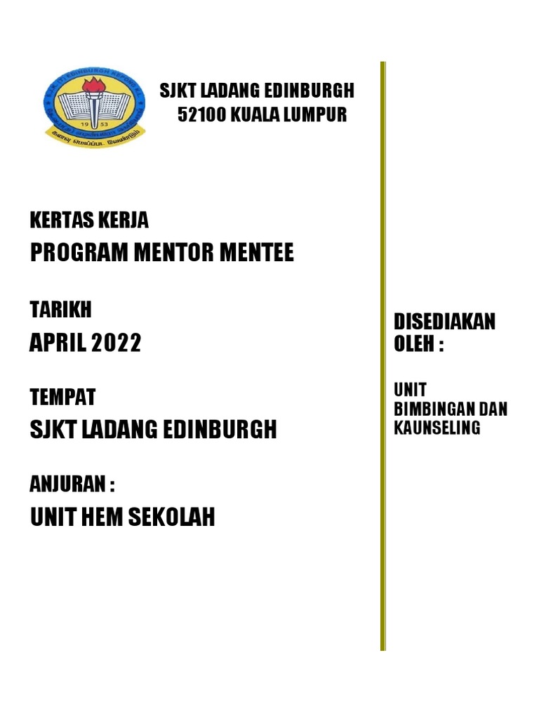 KERTAS KERJA Mentor Mentee | PDF