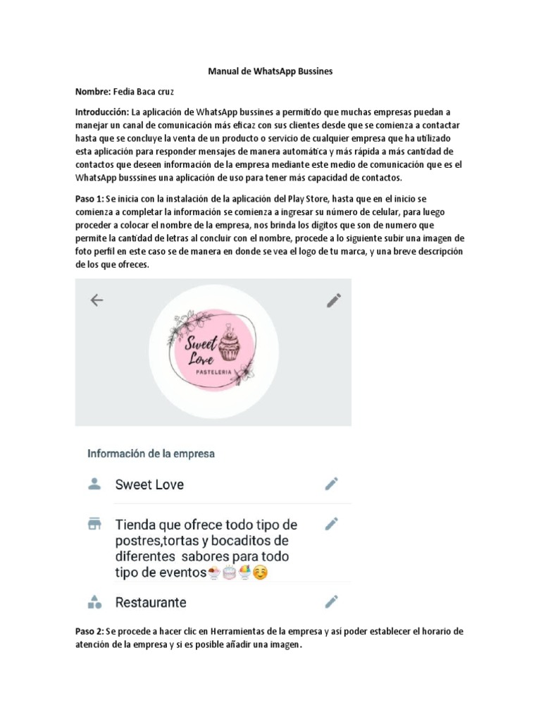 Manual de WhatsApp Bussines | PDF | Facebook | ciberespacio