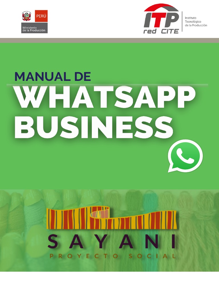 Manual Whatsapp Business | PDF | Aplicación movil | Software de la ...