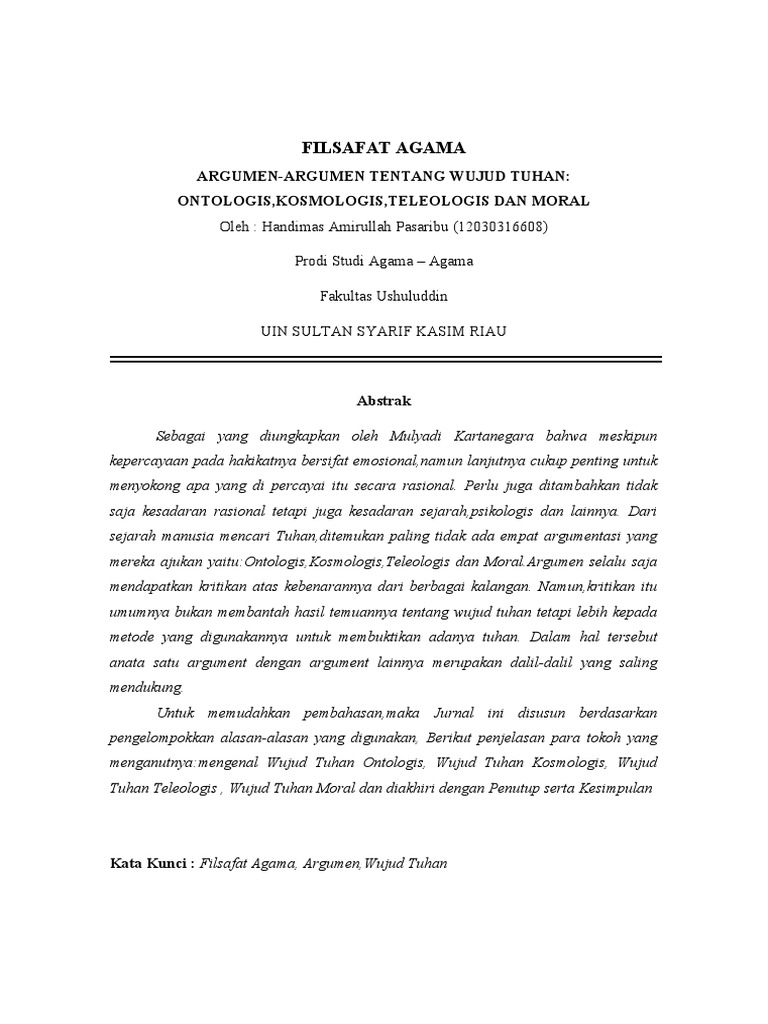 Filsafat Agama | PDF | Filsafat