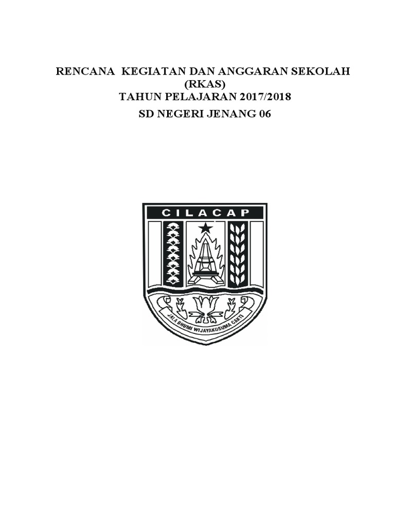 RKAS SD Negeri Jenang 06 Tahun 2017/2018 | PDF