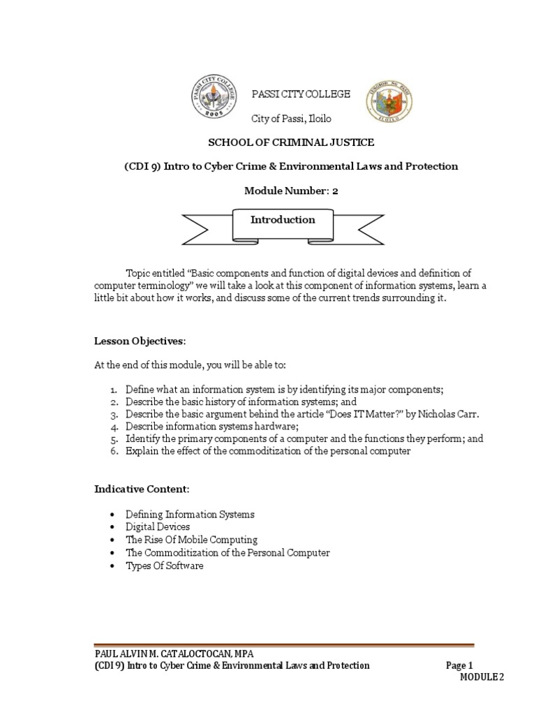 CDI 9 Module 2 | PDF | Solid State Drive | Hertz