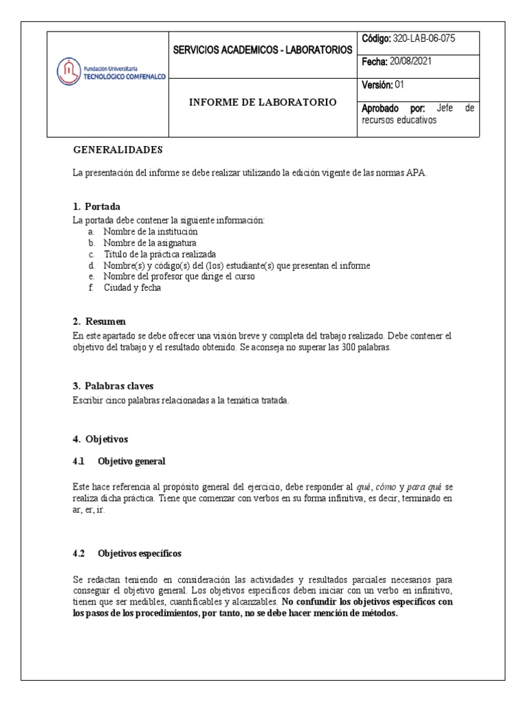 320-Lab-06-075 Informe de Laboratorio | PDF | Teoría | Science