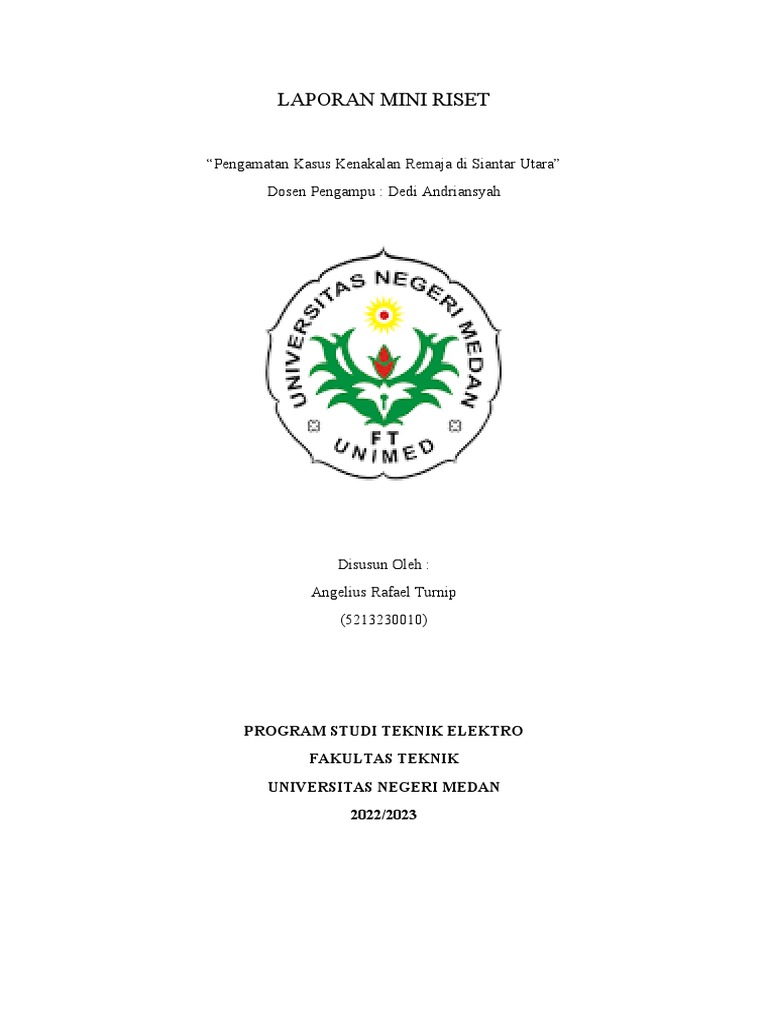 Laporan Mini Riset | PDF