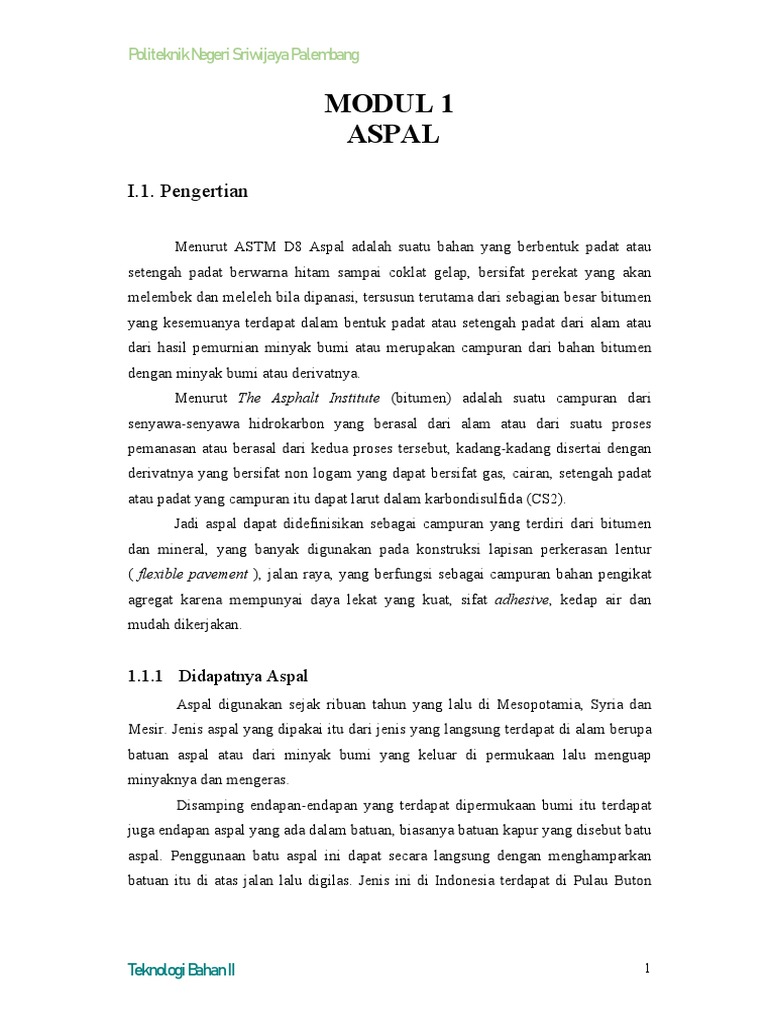 Modul 1 ASPAL | PDF