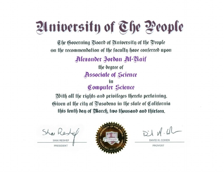 University of The People | PDF