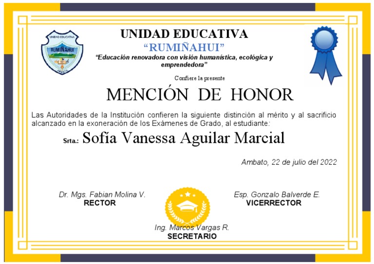 Mencion de Honor-Ayudadocente | PDF