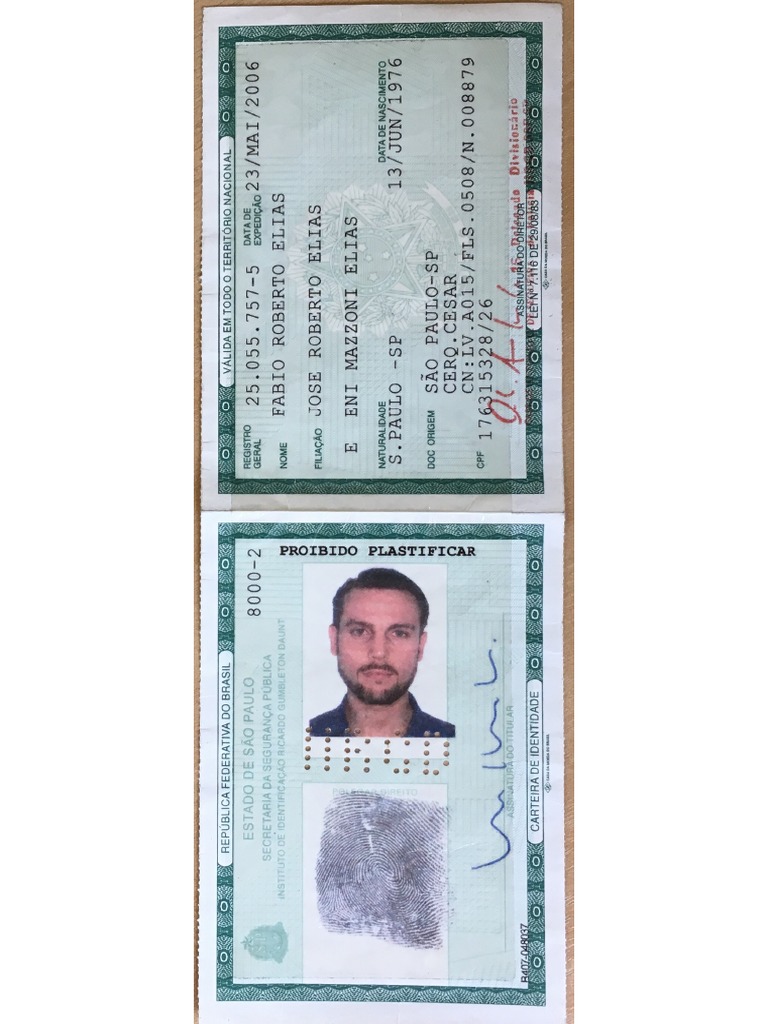 Mazzoni - RG e CPF | PDF