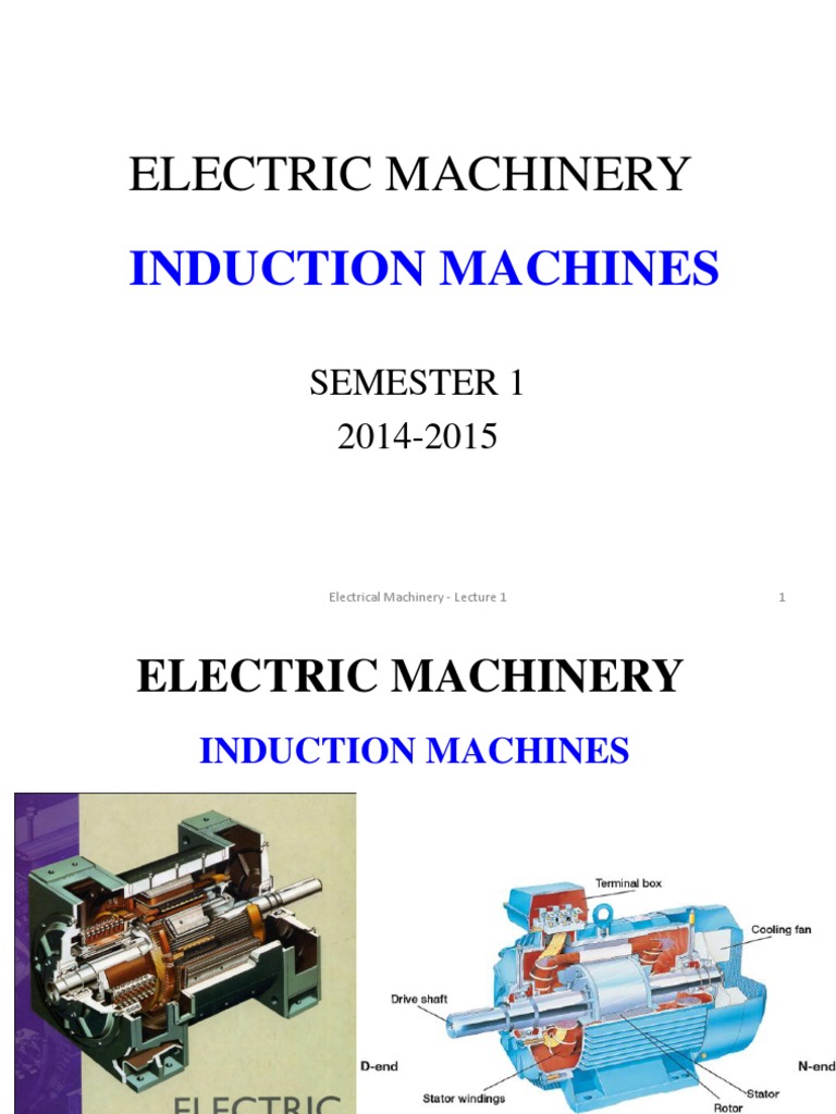 LECTURE 8 Induction Machines 02 | PDF | Electric Motor ...