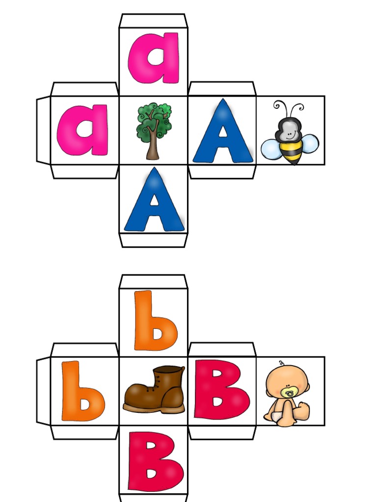 Dado Abecedario Letras Arco Iris PDF 1 27 | PDF