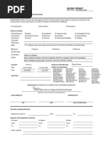 SM Work Permit Form | PDF | Fires | Hazards