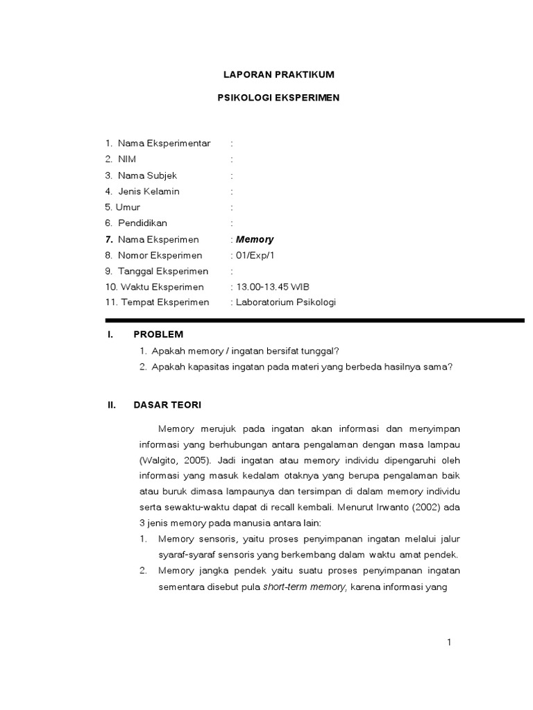 Contoh Lap Eksp 22 | PDF