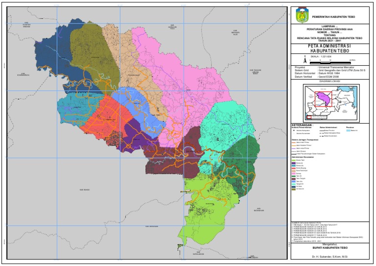 02 - Peta Administrasi Tebo Revisi Administrasi | PDF