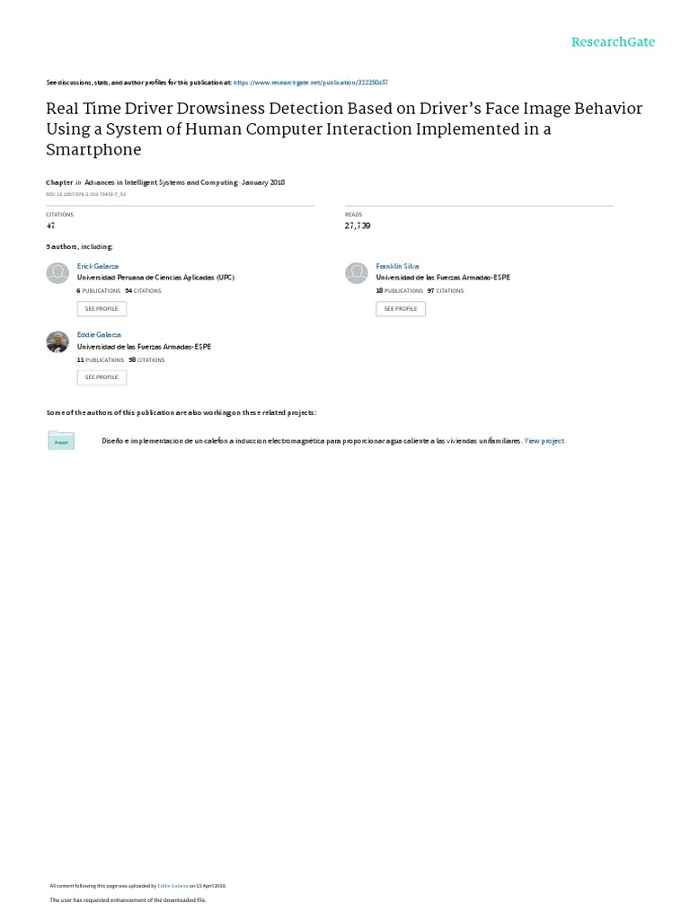 5-Drowsiness Detection | PDF | Mobile Device | Human–Computer Interaction