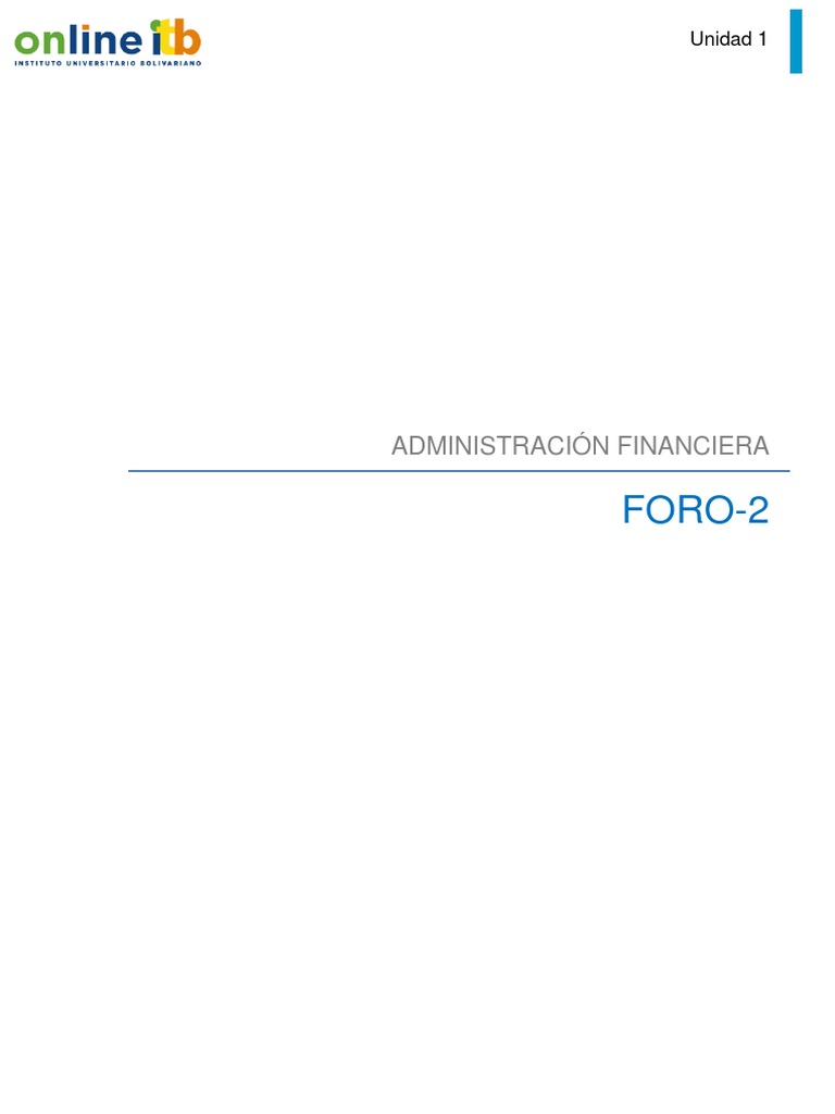 Orientaciones para El Foro 2 | PDF | Contabilidad