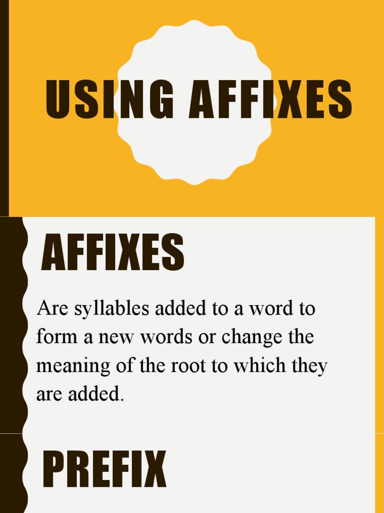 Using Affixes | PDF | Career & Growth | Foreign Language Studies