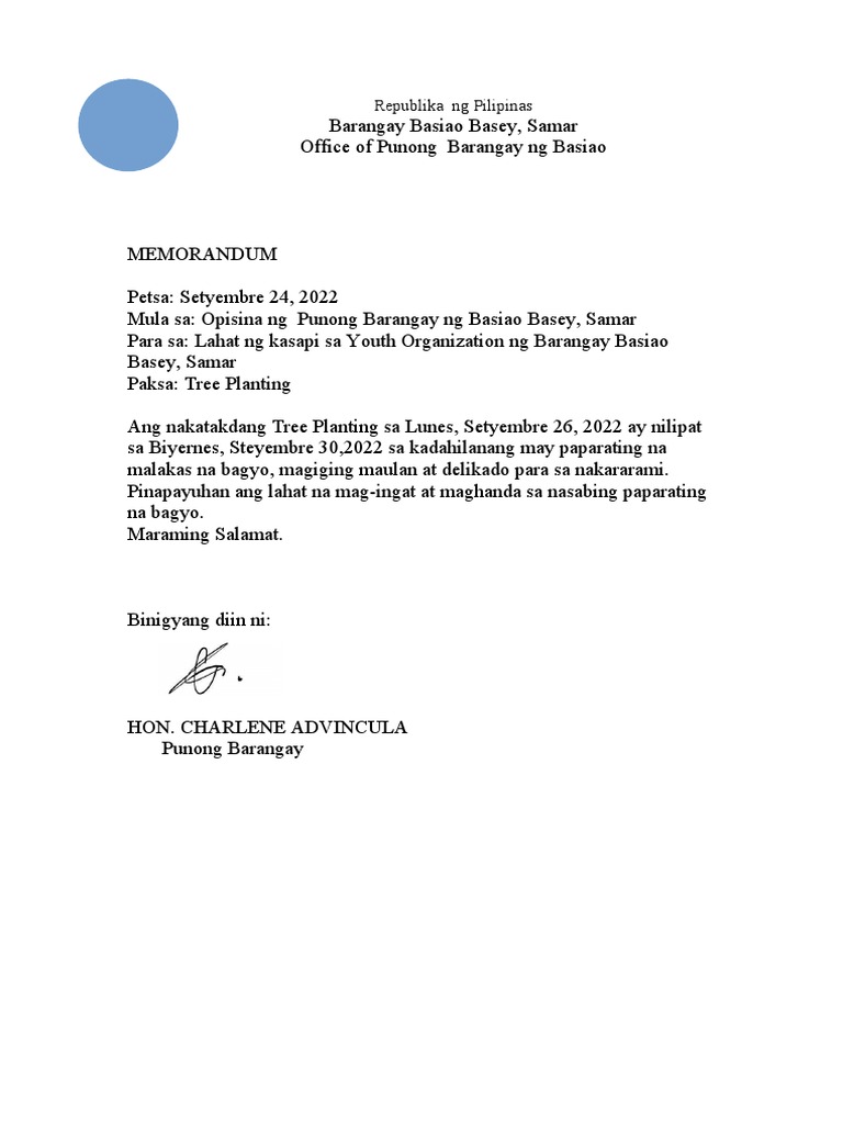 Memorandum at Adyenda | PDF