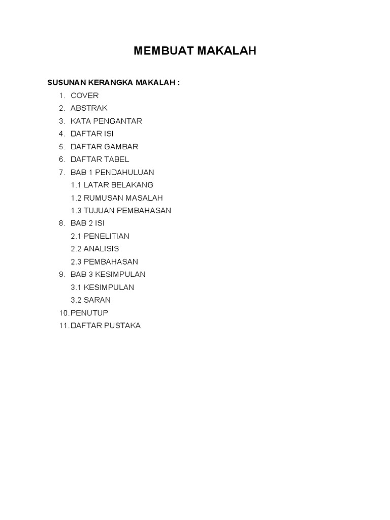 Tutorial Membuat Makalah | PDF