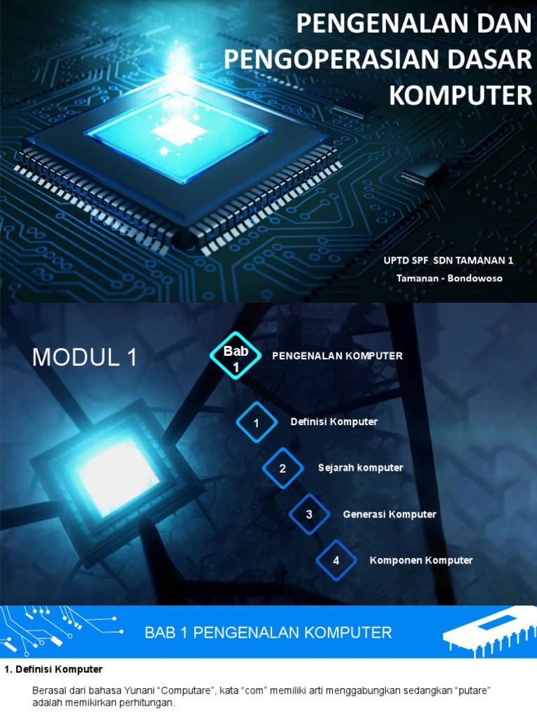 Modul Pengenalan Komputer Dasar | PDF