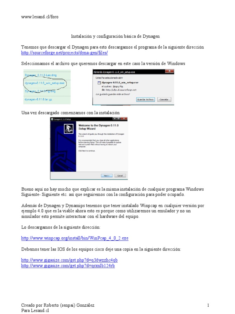 Dynagen | PDF | Archivo de computadora | Enrutador (Computación)