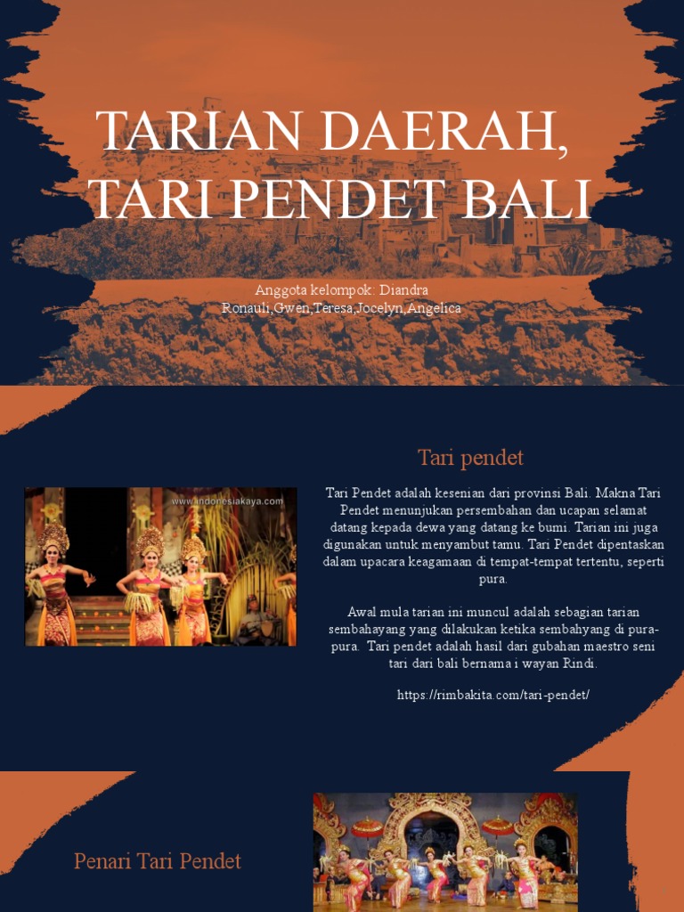 Seni Budaya Tari Pendet-1 | PDF