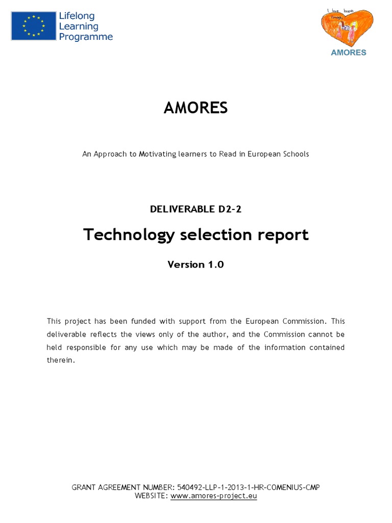 D2 2 Technology Selection Report | PDF | Ios | Teachers