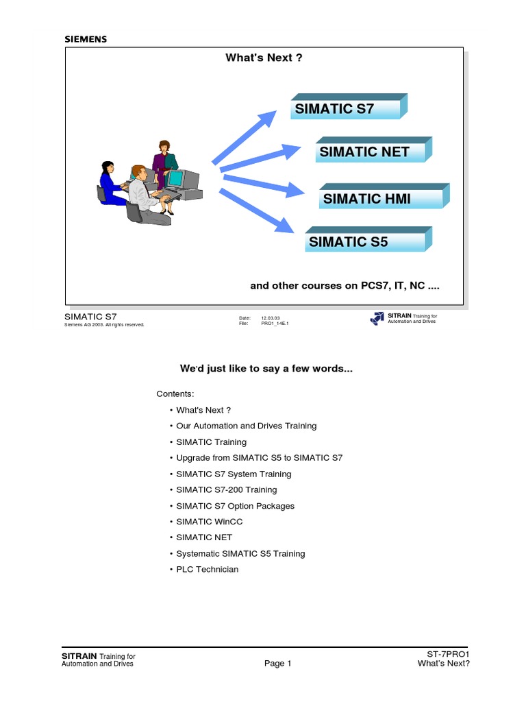 Simatic S7 | PDF | Computer Program | Programming