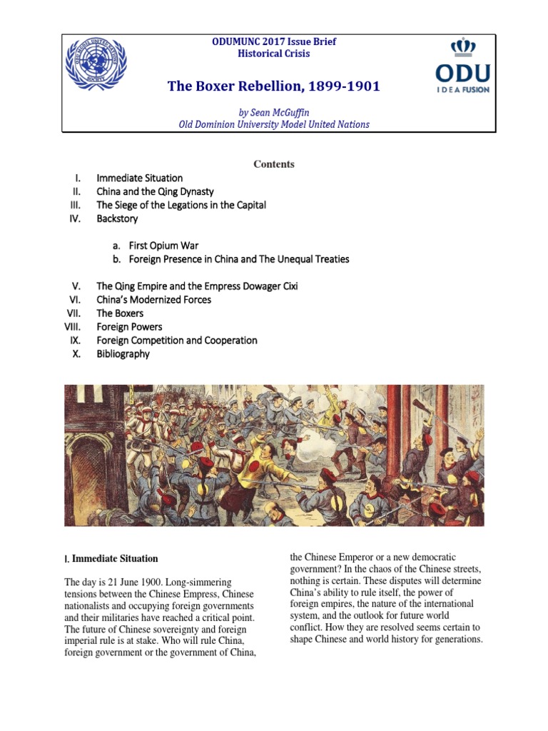 Ib 2017 Crisis Boxer Rebellion | PDF | Qing Dynasty | China